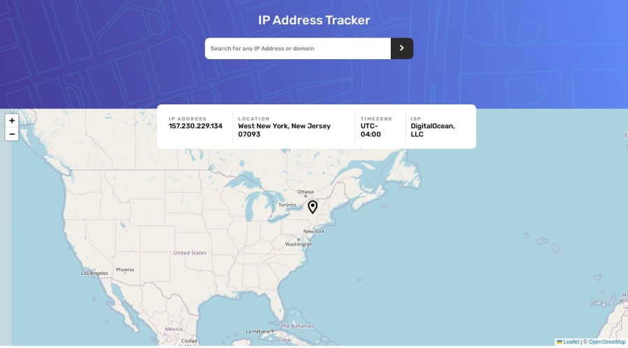 Frontend Mentor Ip Tracker Using Vue 3 Coding Challenge Solution