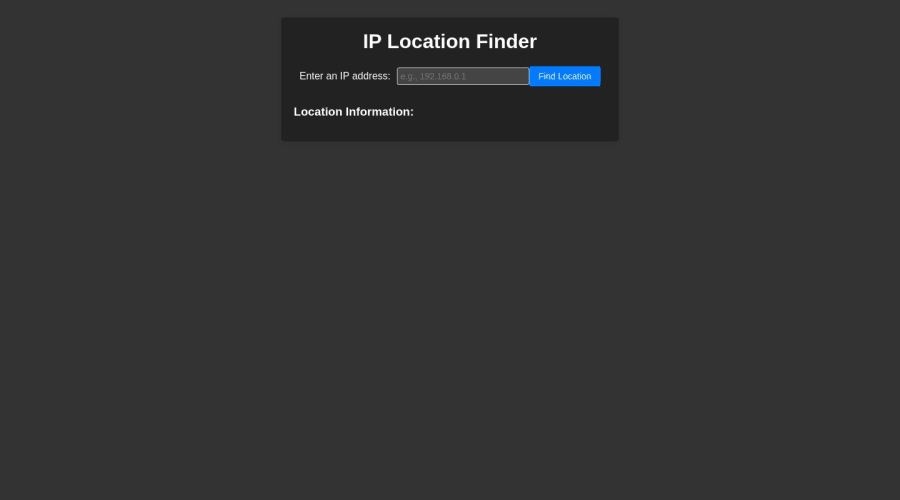 Frontend Mentor Responsive Page To Find Location Using Ip Address Html Css Js Coding
