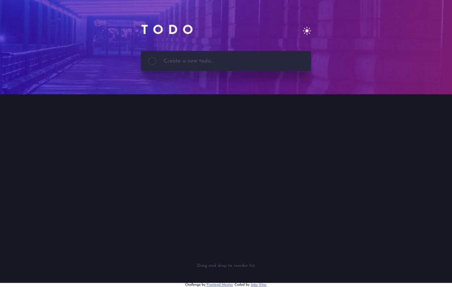 Frontend Mentor Todo App Using Localstorage Drag And Drop Api And