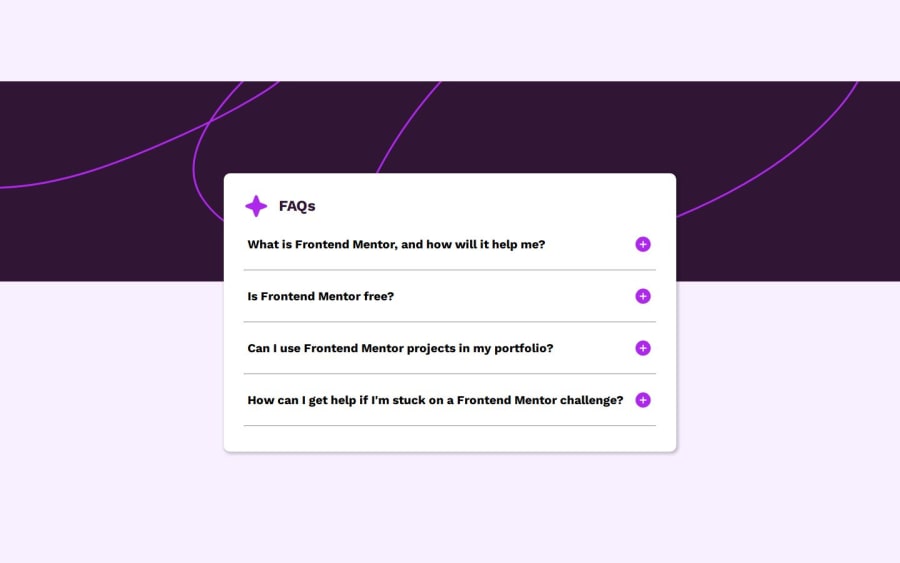 Frontend Mentor Faq Accordion Card Coding Challenge Solution