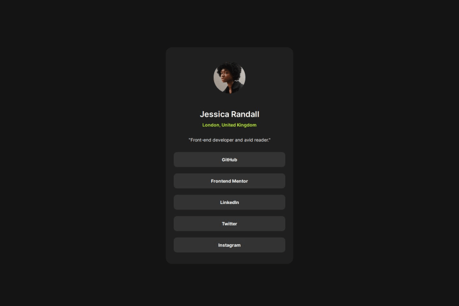 Frontend Mentor Sociallinksprofile Page With Html And Css Coding Challenge Solution