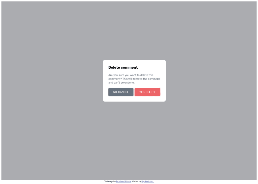 Frontend Mentor Interactive Comments Section Using Html Css And Js Coding Challenge Solution