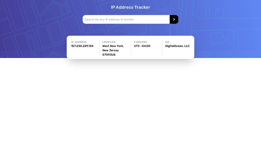 Frontend Mentor Ip Address Tracker Coding Challenge Solution
