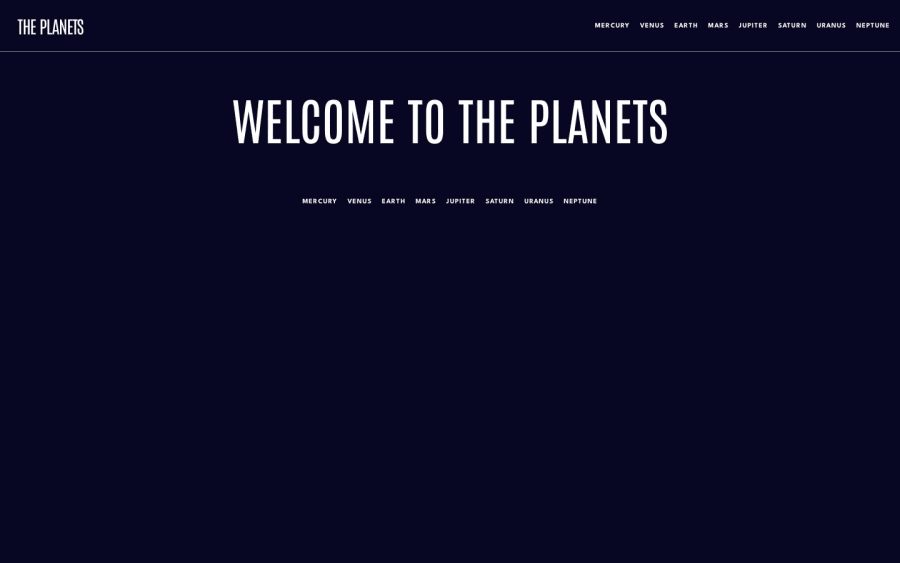 Frontend Mentor Planets Fact Site React React Router Coding