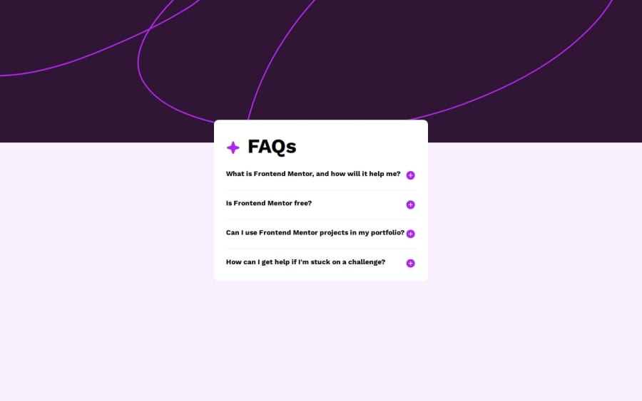Frontend Mentor Faq Accordion Main Solution Using Html Css And Javascript Coding Challenge