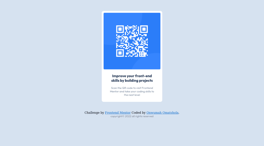 Frontend Mentor A Responsive Qr Code For Mobile And Desktop View馃捇 Using Html And Css Coding