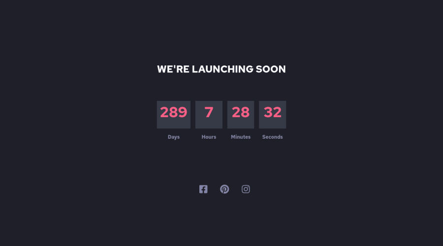 Frontend Mentor Launch Countdown Timer Using React Coding Challenge