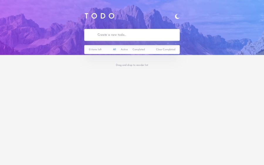 Frontend Mentor A Todo List With Basic Features Coding Challenge Solution 8202