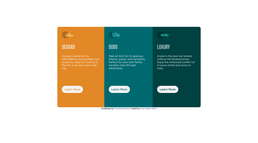 Frontend Mentor 3 Column Design With Flex Coding Challenge Solution