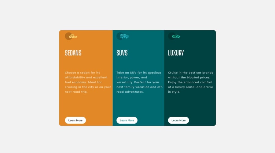 Frontend Mentor 3 Column Preview Card Component Html And Css Coding Challenge Solution