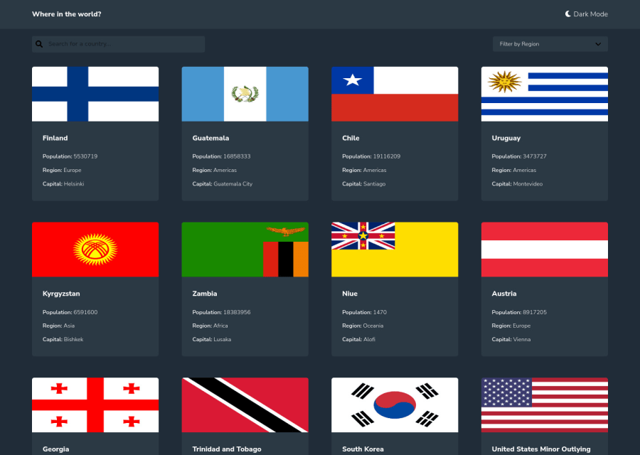 Frontend Mentor Rest Countries Api Challenge With React Js Coding