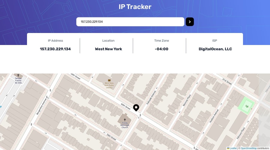 Frontend Mentor Ip Address Tracker Using React And Leaflet Js Coding
