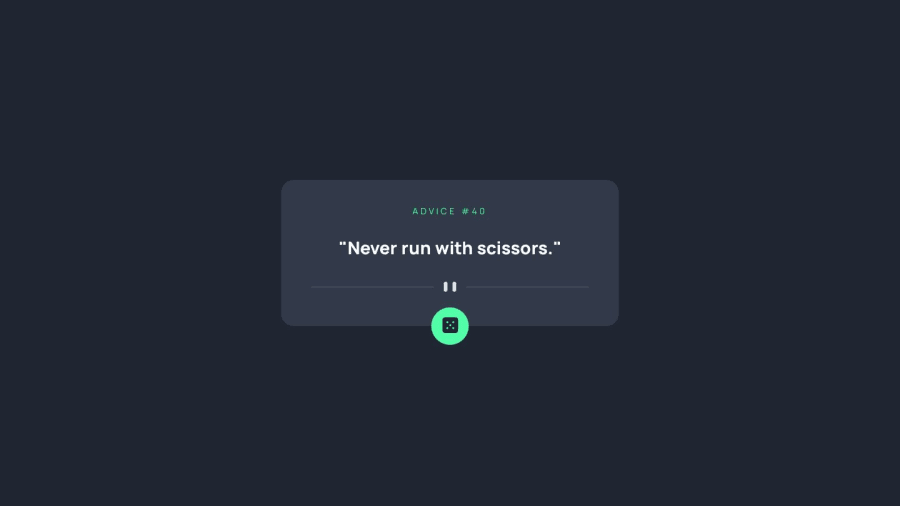 Frontend Mentor Advice Generator In React Coding Challenge Solution
