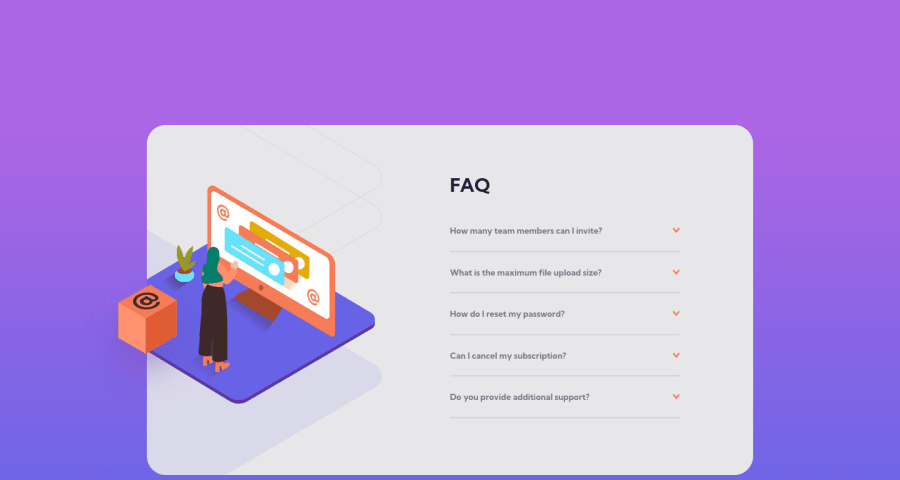 Frontend Mentor Faq Accordion Card Main Coding Challenge Solution