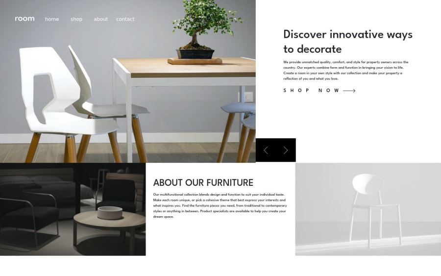 Frontend Mentor Responsive Room Homepage Using React React Bootstrap And Css Grid Coding