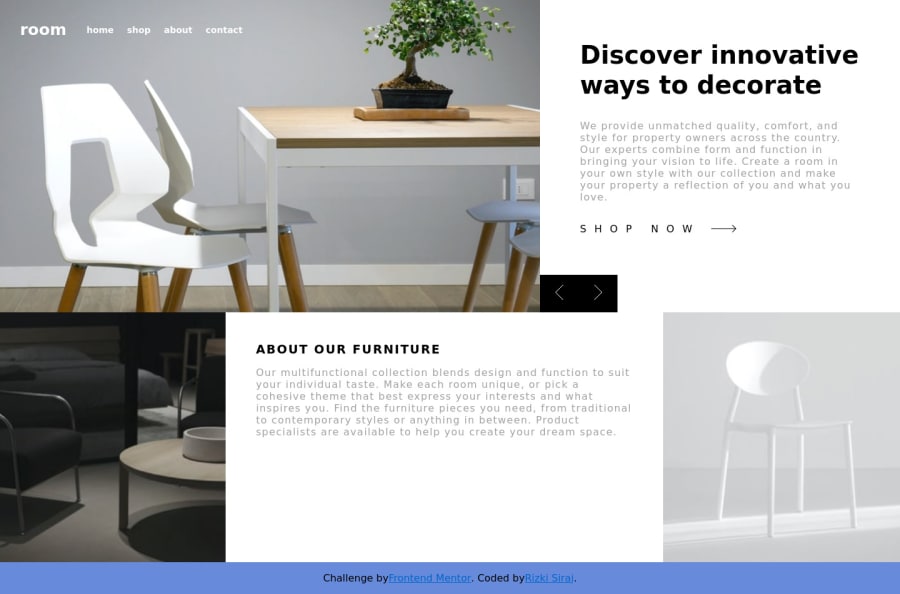Frontend Mentor | Responsive Room Homepage coding challenge solution Frontend Mentor | Responsive Room Homepage coding challenge solution