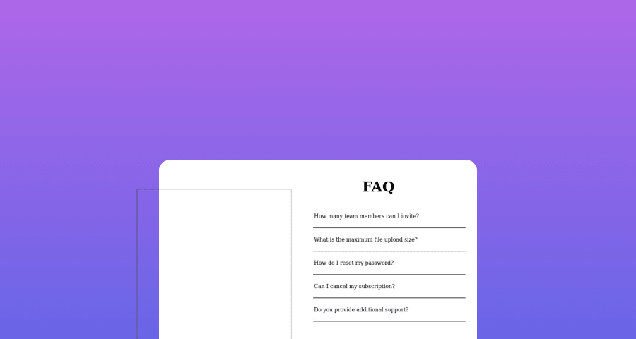 Frontend Mentor Responsive Faq Accordion Page Coding Challenge Solution