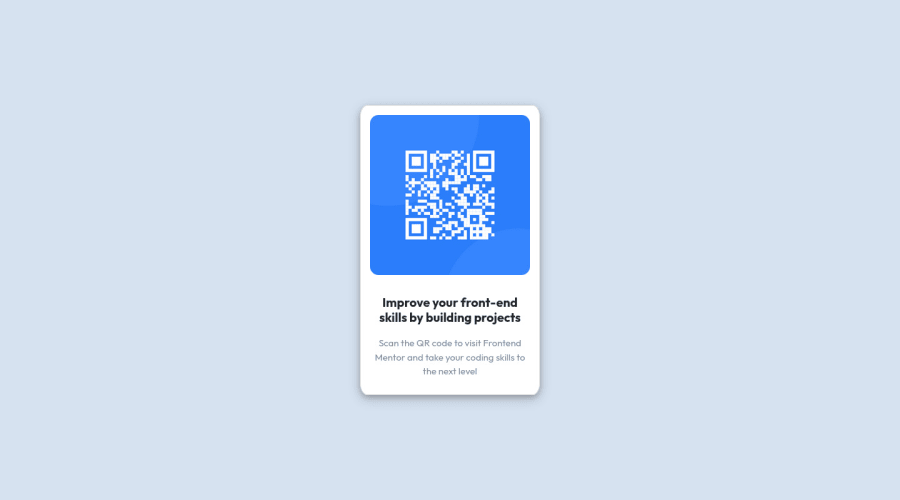Frontend Mentor | QR-code-component using HTML, CSS, Bootstrap coding challenge solution