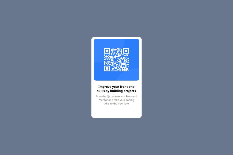Frontend Mentor Qr Code Component Using Flexbox Coding Challenge Solution