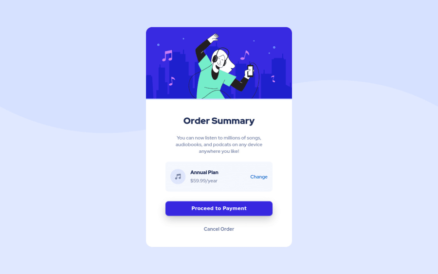 Frontend Mentor Order Summary Component With Reactjs And Flexbox Coding Challenge Solution