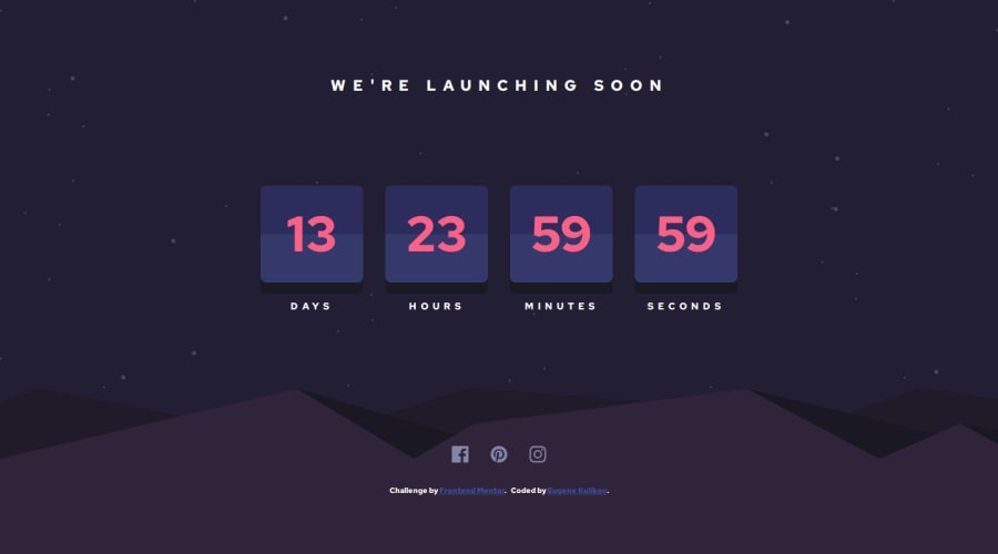 Frontend Mentor Launch Countdown Timer Build W Html Css And Js Coding Challenge Solution