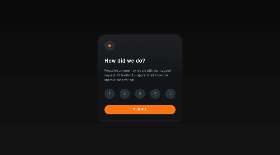 Frontend Mentor Interactive Rating 😍 Coding Challenge Solution