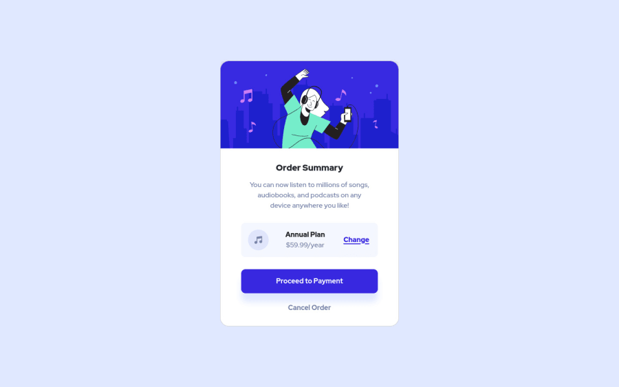 Frontend Mentor Order Summary Card Using React Bootstrap Coding