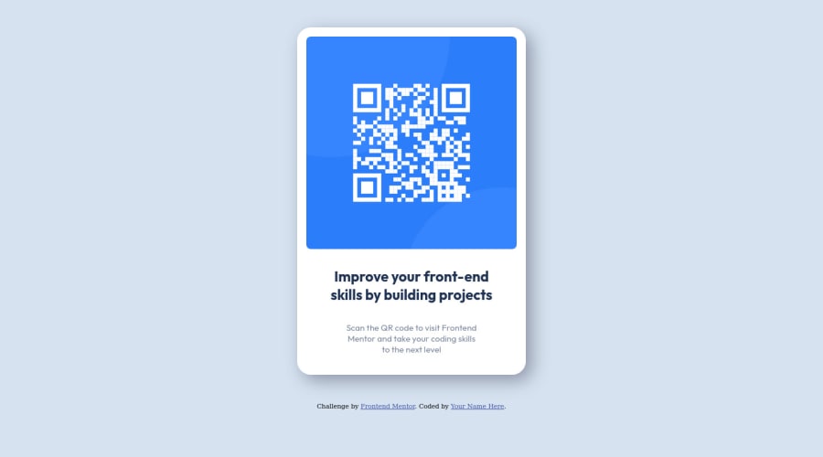Frontend Mentor Qr Component Using Html And Css Coding Challenge Solution 5096