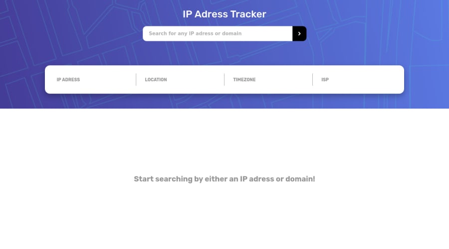 Frontend Mentor Ip Adress Tracker With React Coding Challenge Solution