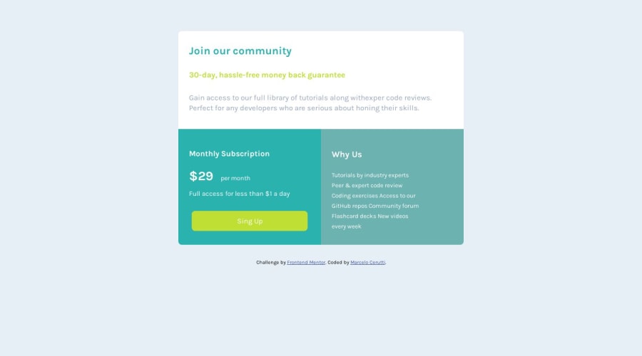 Frontend Mentor Solucion Responsive Con Html Y Css Coding Challenge Solution