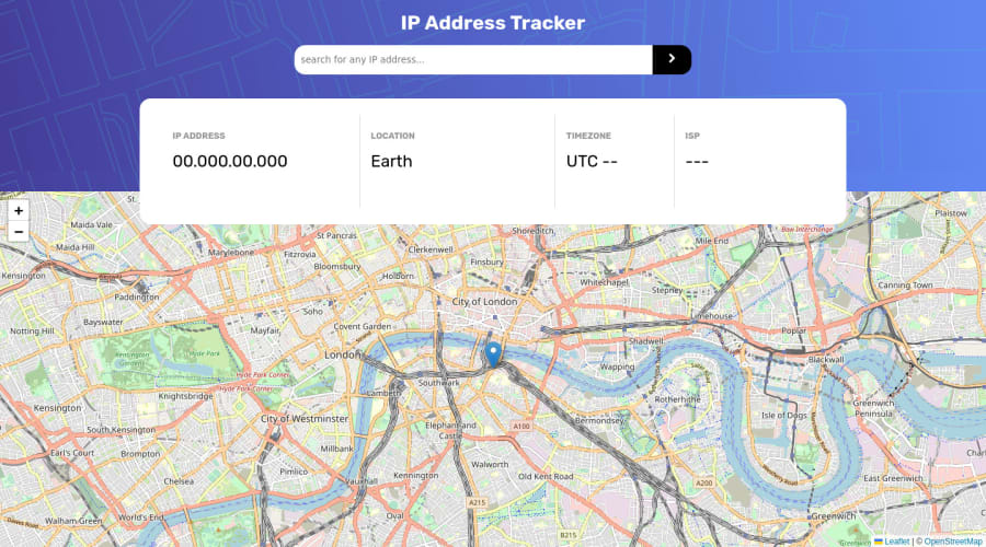 Frontend Mentor Ip Address Tracker Using Vanilla Js Html Css Coding Challenge Solution