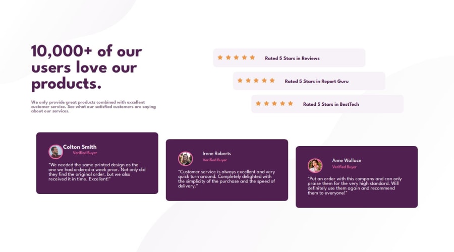 Frontend Mentor Social Proof Section With Html And Css Coding Challenge Solution
