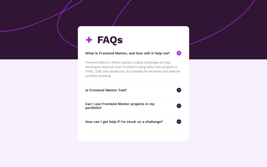 Frontend Mentor Faq Accordion With React Coding Challenge Solution