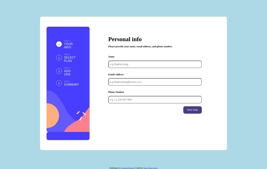 Frontend Mentor Html Css Java Script Coding Challenge Solution
