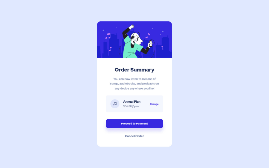 Frontend Mentor Order Summary Component With Scss Bem And Flexbox Coding Challenge Solution