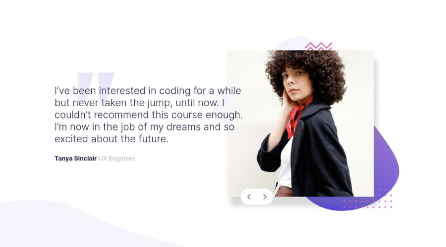 Frontend Mentor Coding Bootcamp Carousel Coding Challenge Solution