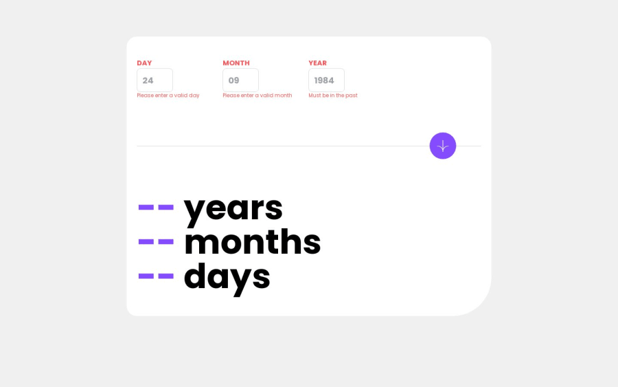 Frontend Mentor Age Calculator Using Nextjs Tailwind And Dayjs