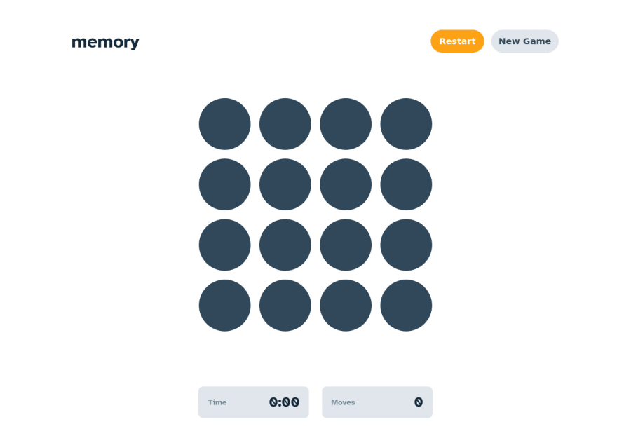 Frontend Mentor Memory Game React Coding Challenge Solution