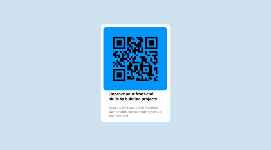 Frontend Mentor Designing Qr Code Using Html Css Coding Challenge Solution