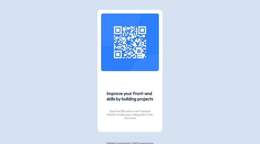 Frontend Mentor Qr Code Scan Component Coding Challenge Solution