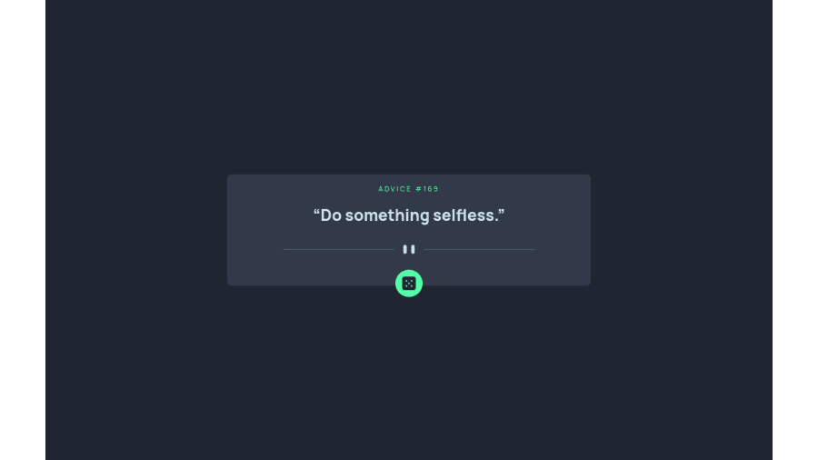 Frontend Mentor Advice Generator Using React And Tailwindcss Coding