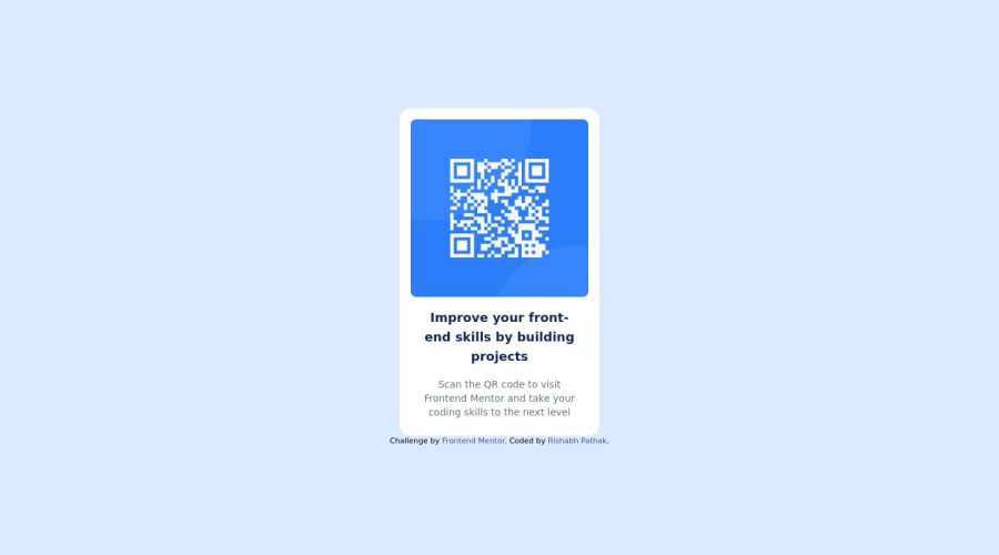 Frontend Mentor Responsive Qr Code Scanner Box Using Tailwindcss Coding Challenge Solution