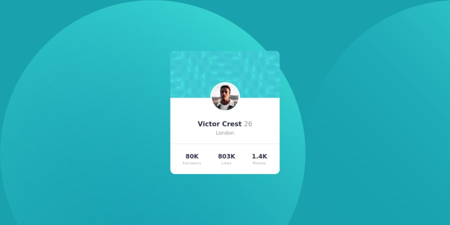 Frontend Mentor My First Profile Card Component Using Flexbox Coding Challenge Solution