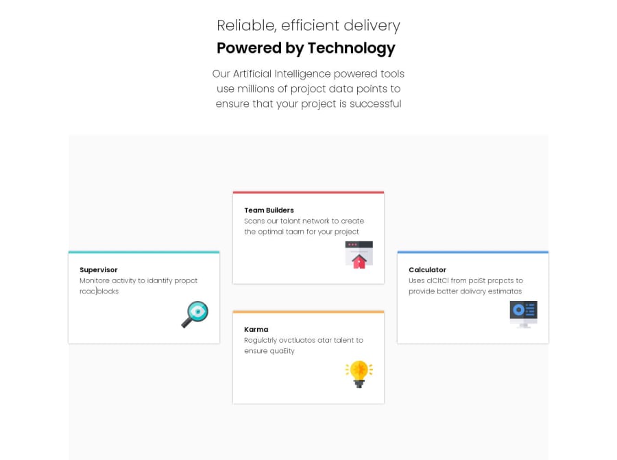 Frontend Mentor Responsive Four Feature Cards Using Css Grid Layout Coding Challenge Solution