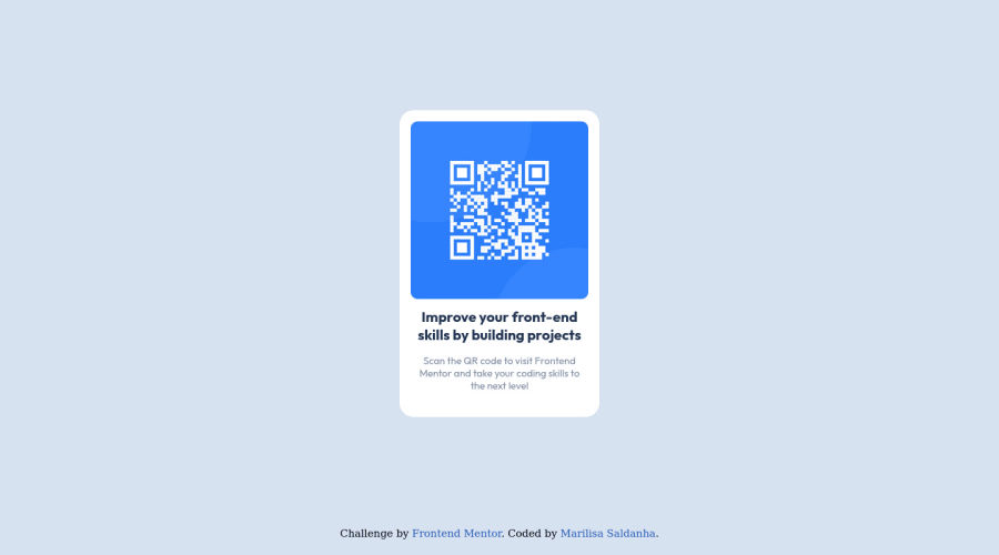 Frontend Mentor Qr Code Component Using Html Css And Flexbox Coding Challenge Solution