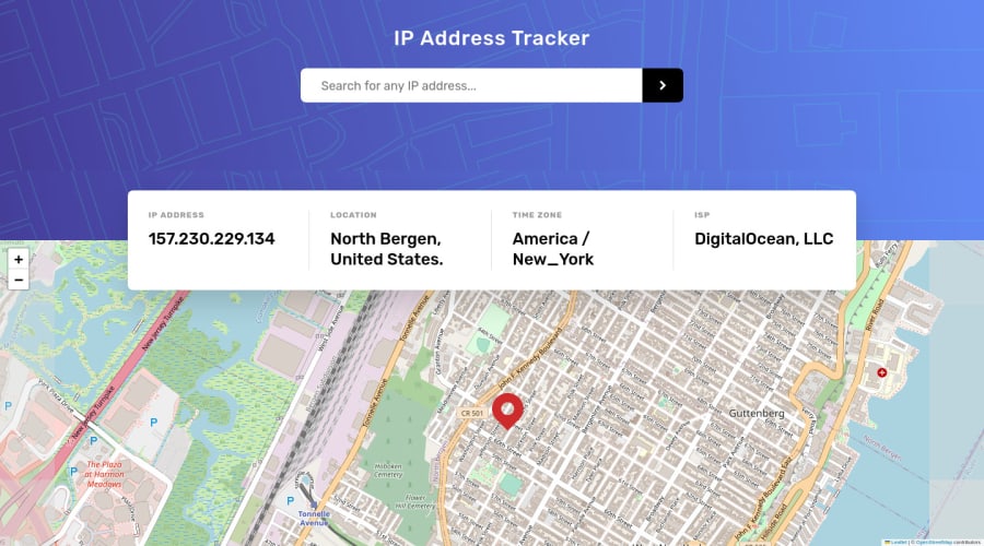 Frontend Mentor Ip Address Tracker App Coding Challenge Solution