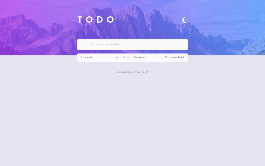 Frontend Mentor Simple Todo App Written In React With Drag And Drop