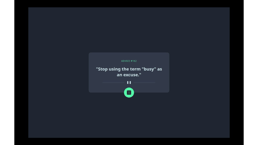 Frontend Mentor Advice Generator App Challenge Coding Challenge Solution