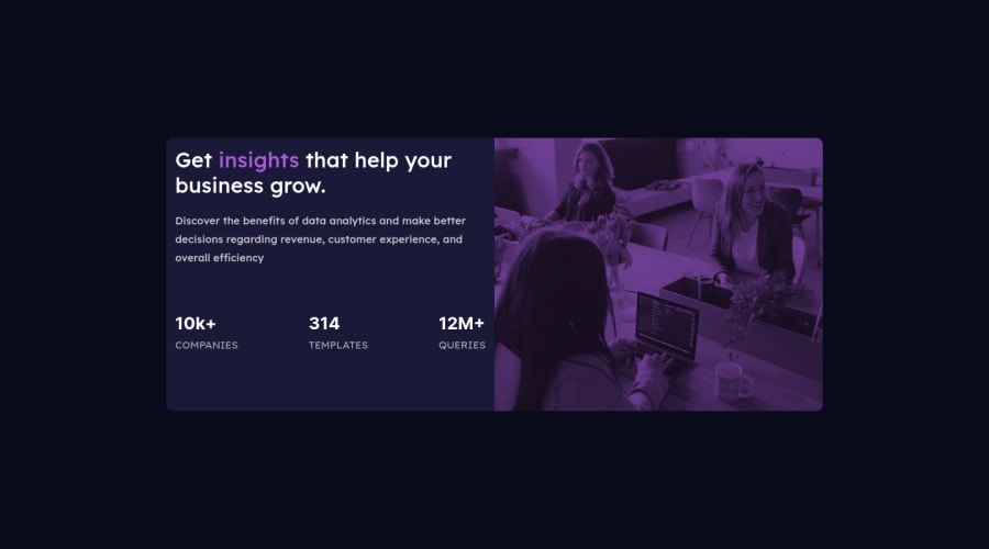 Frontend Mentor Responsive Stats Card Using Css Grid Coding Challenge