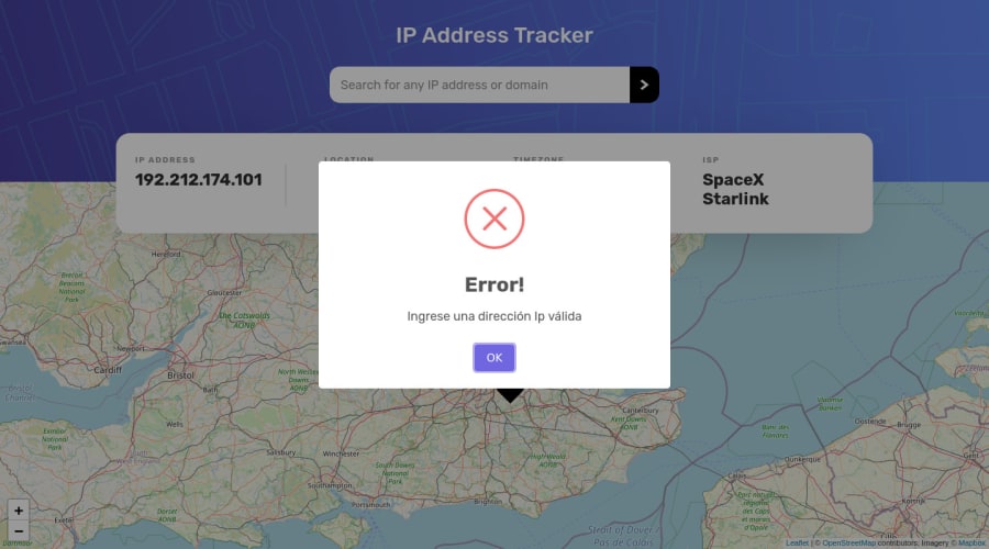 Frontend Mentor Ip Tracker With Css Bem Methodology Javascript Leaflet And Ipify Api Coding